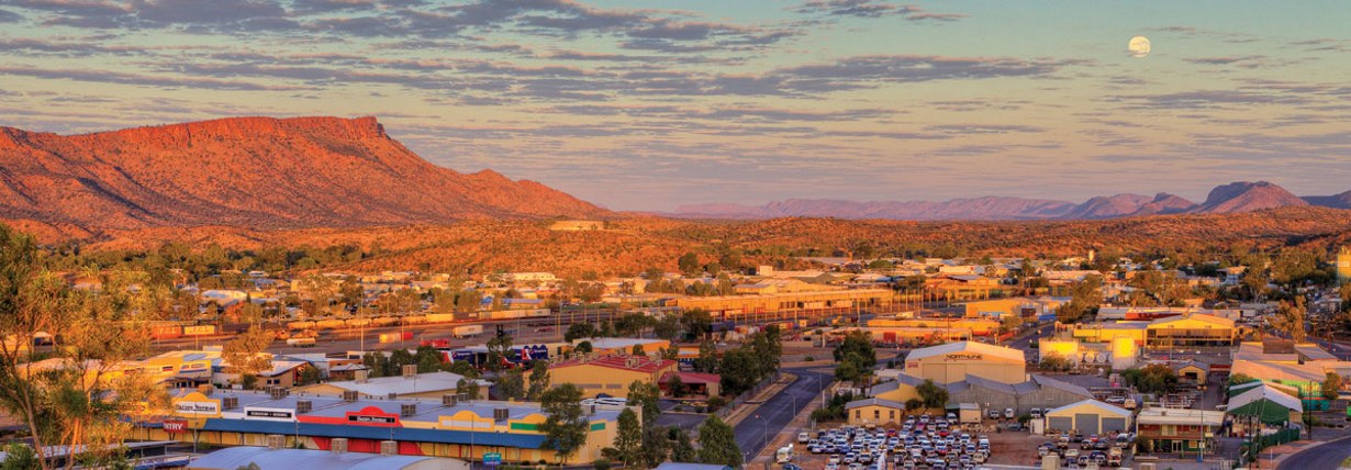 Alice Springs aerial view | Classic Outback Trial